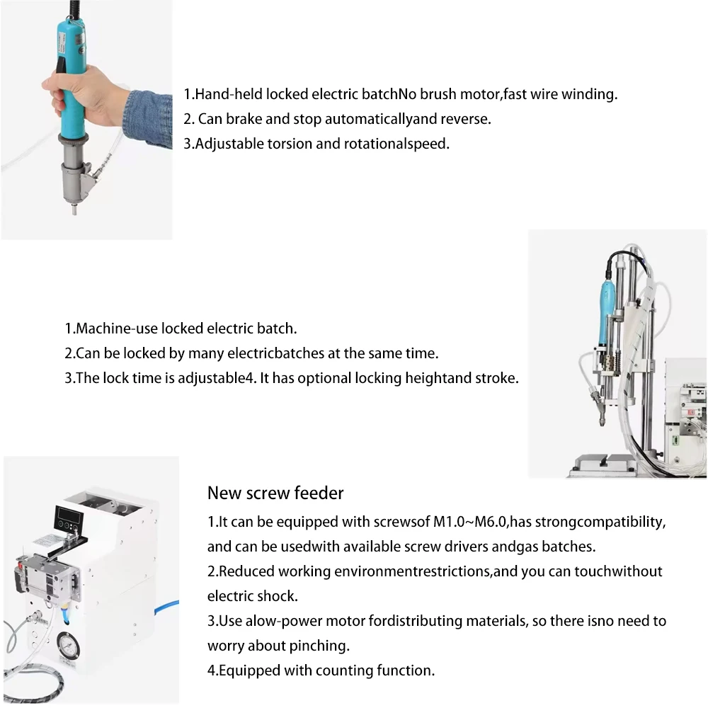 Portable Pneumatic Semi Auto Screw Fastening Screw Driver Machine Screw ...