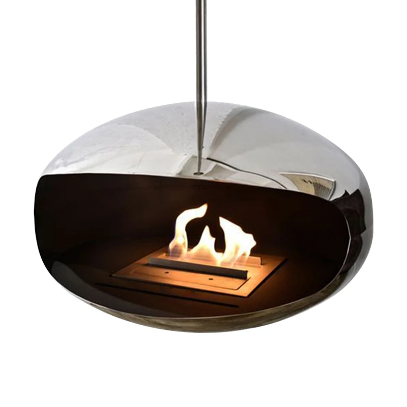 2025 Latest Design Mirror Finish Shining Silver Sphere Hanging Ethanol ...