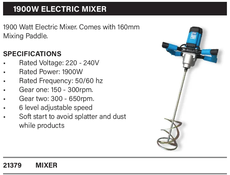 Efficient Mixing with Industrial Grade Electric Machines
