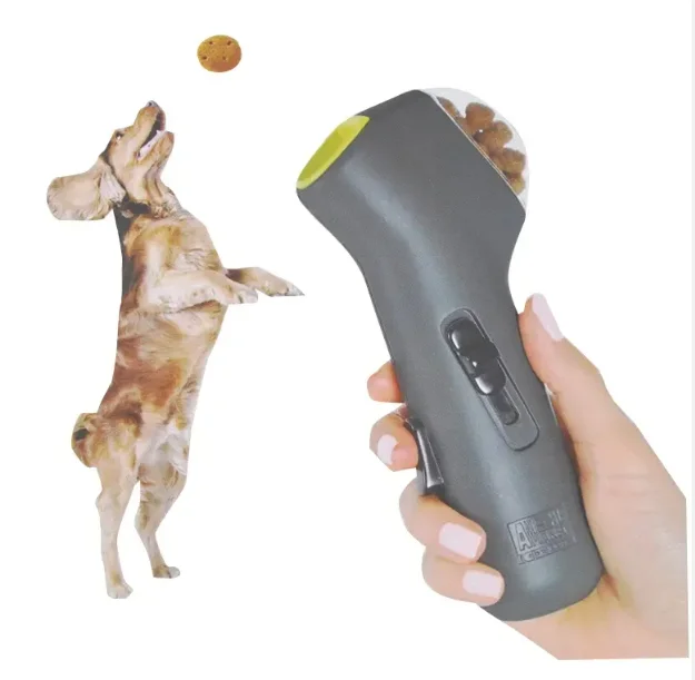 Automatic Plastic Training Thrower Treat Catapult Launcher Dog Pet Food ...