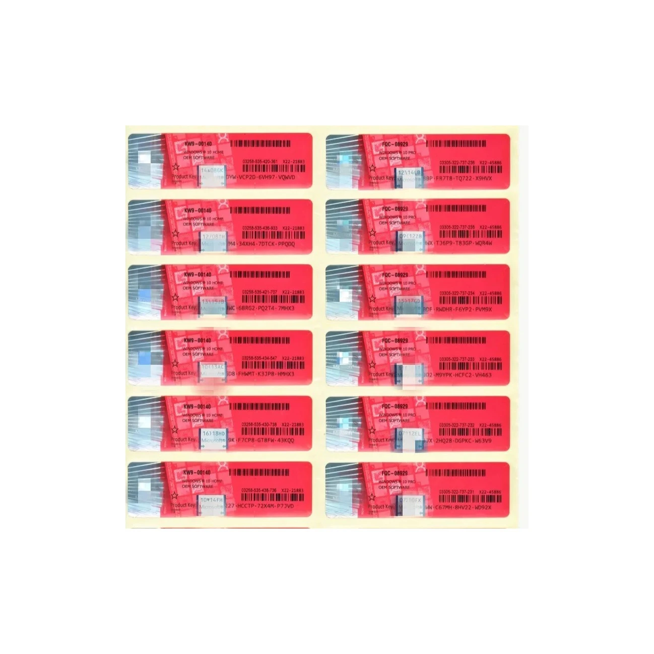 Window 10 Pro Coa Sticker Global Online Activation Win 11 Pro Lifetime ...