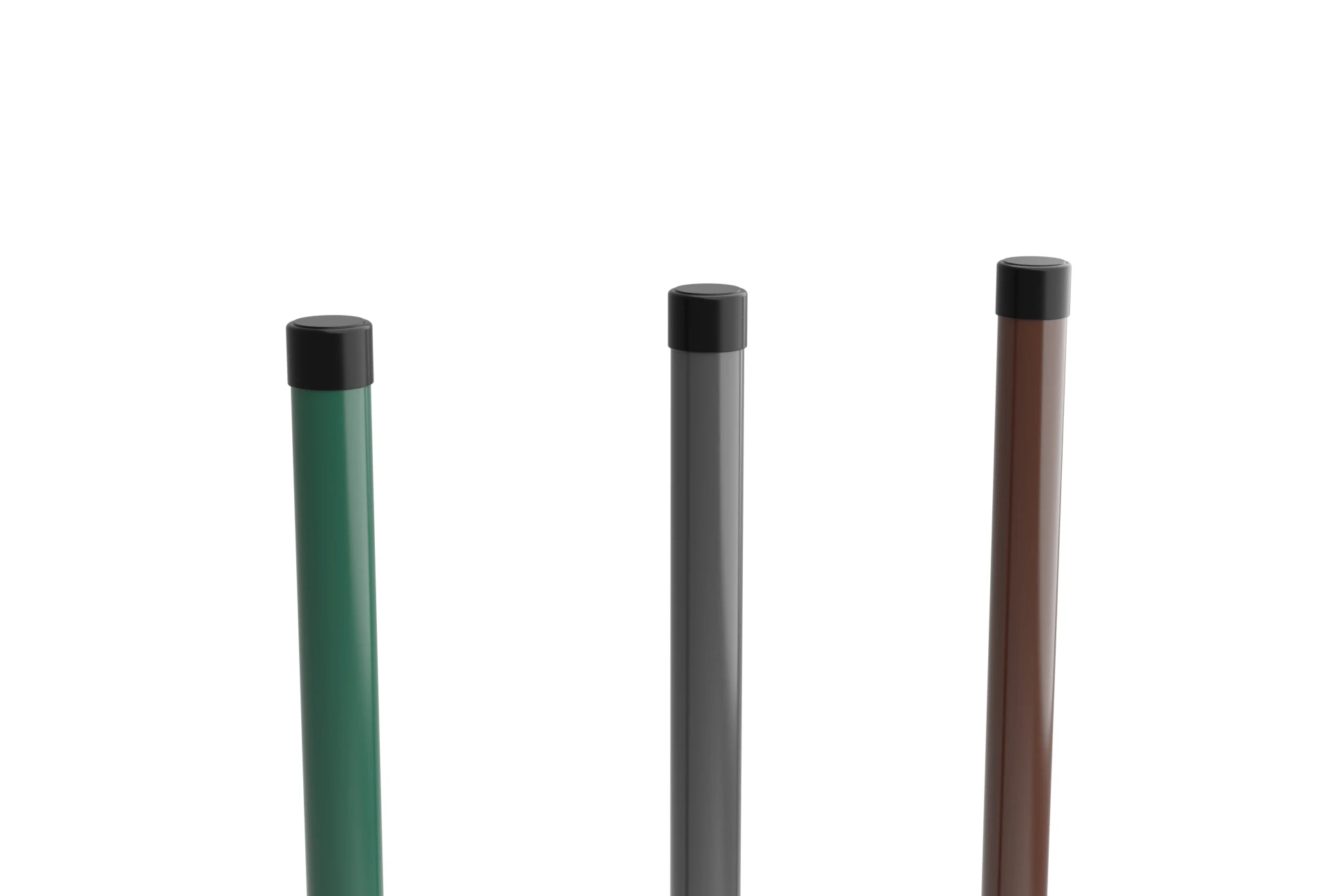 Factory Warehouse Supply High Quality Power Coated Round Fence Pole ...