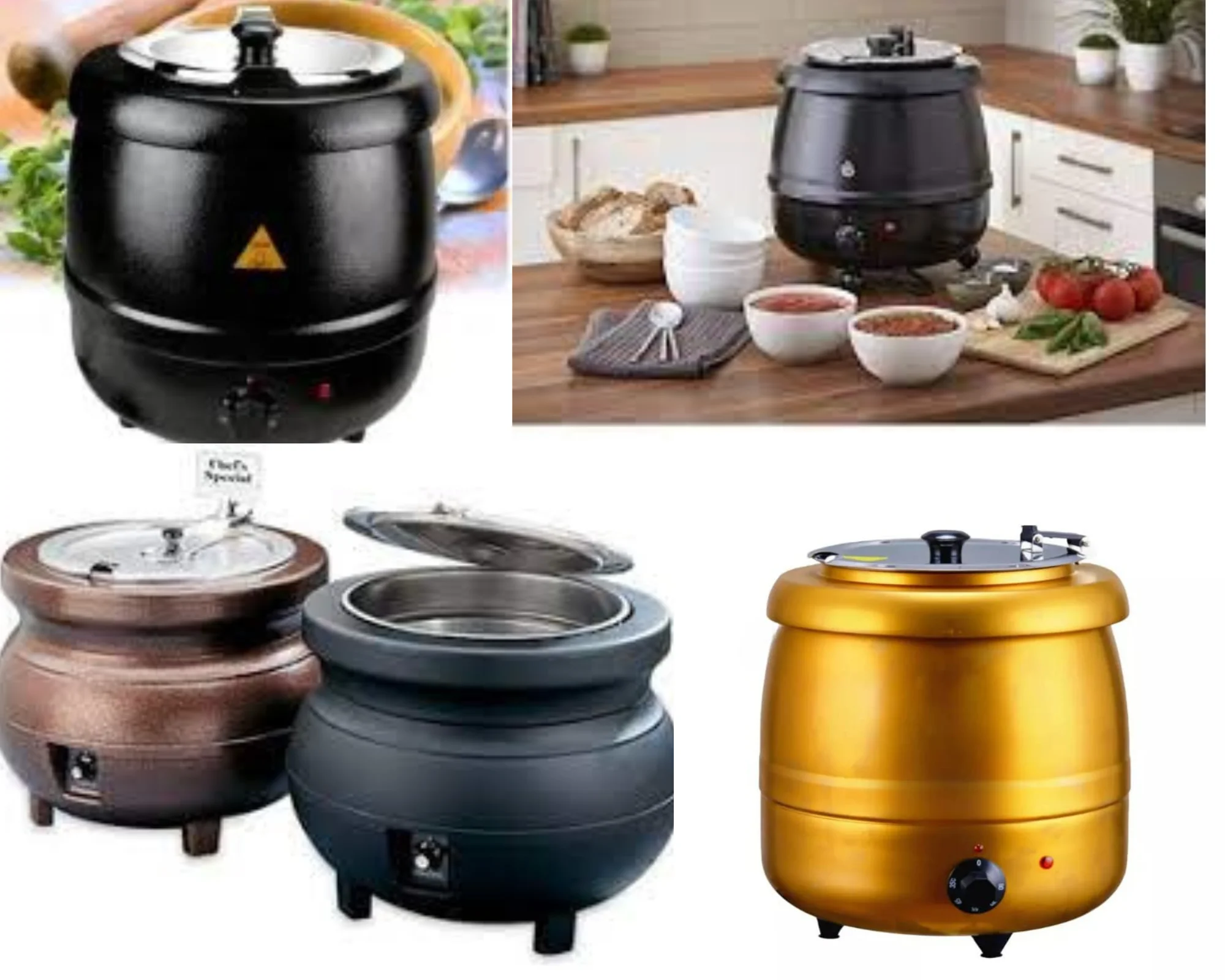 King International 10litre Heavy Duty Soup Pot - Ideal for Buffets
