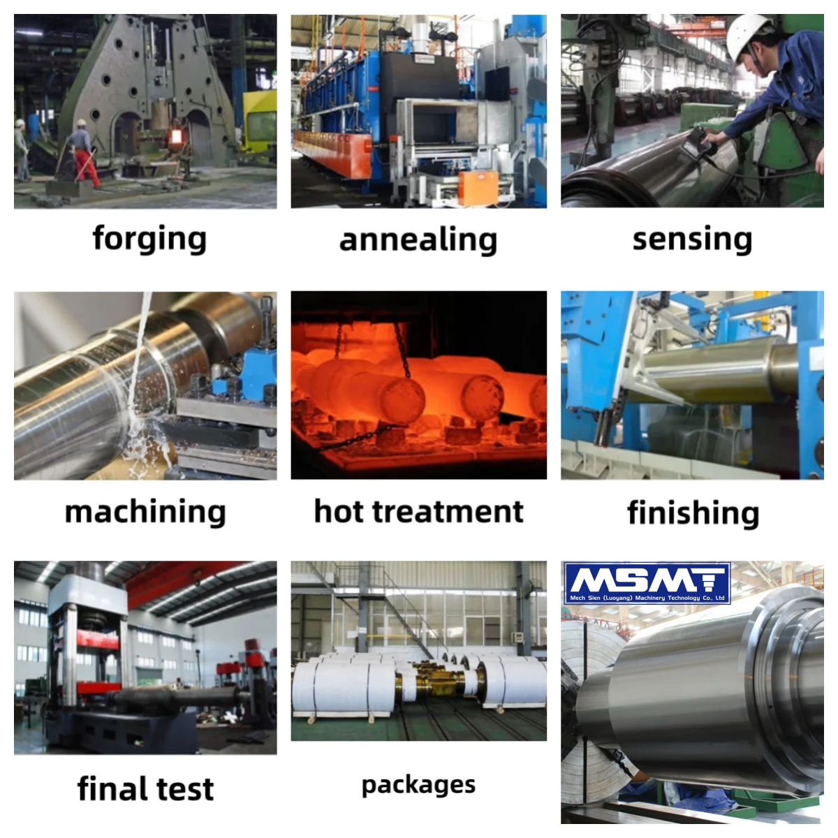 42crmo Large Roller Shaft Heavy Duty Non-standard Big Forging Rotary ...