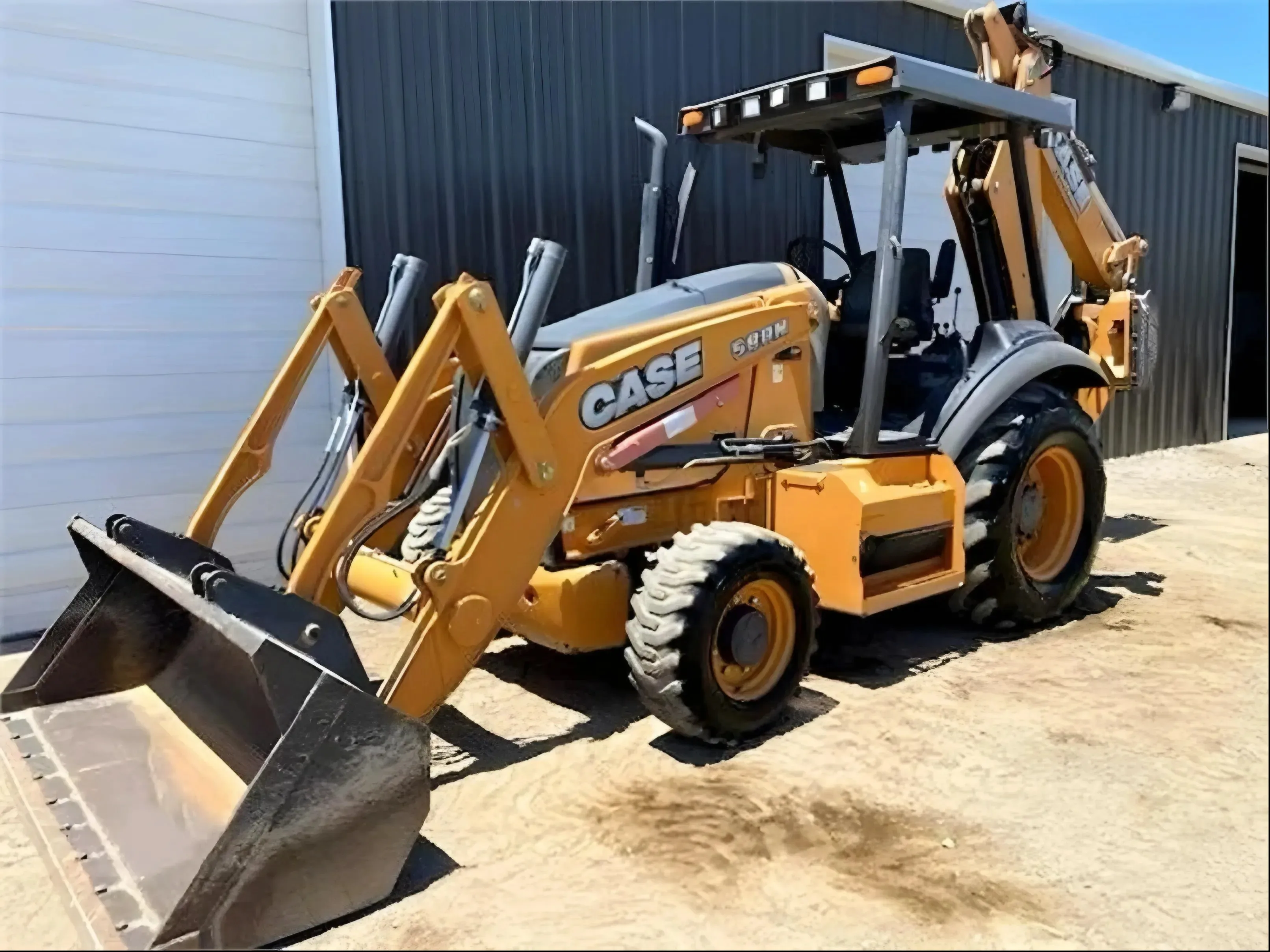 7 TON Second Hand Backhoe Loader 2017 CASE 580N - High Power Earth Mover