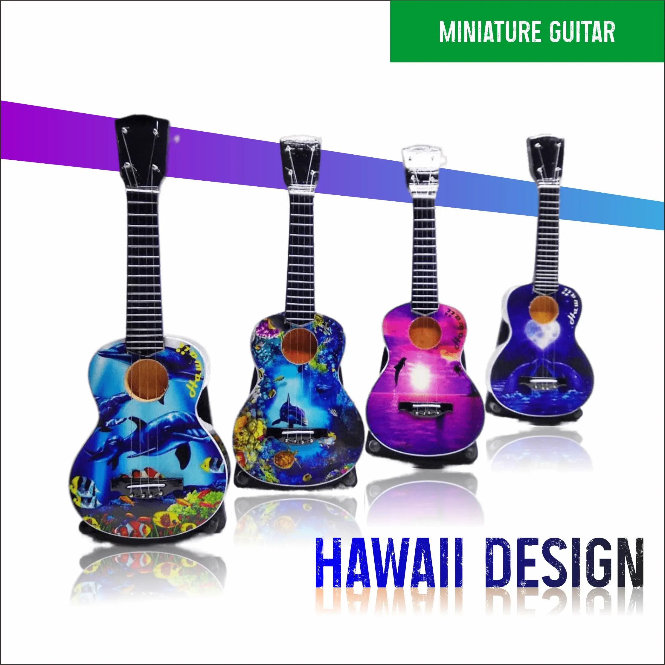 Musical Acoustic Instrument Miniature Classical Guitar Model Hawaii ...