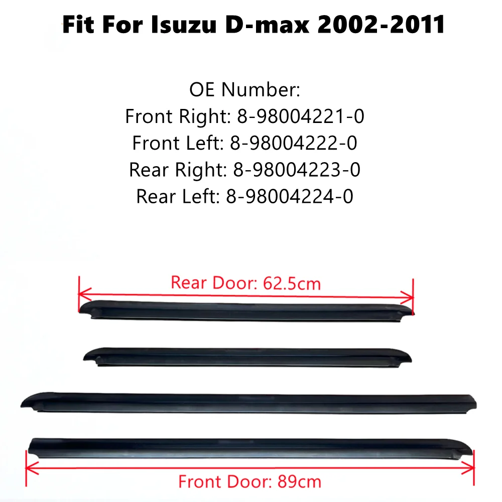 Isuzu D-MAX Weatherstrip Seals - Durable & Efficient
