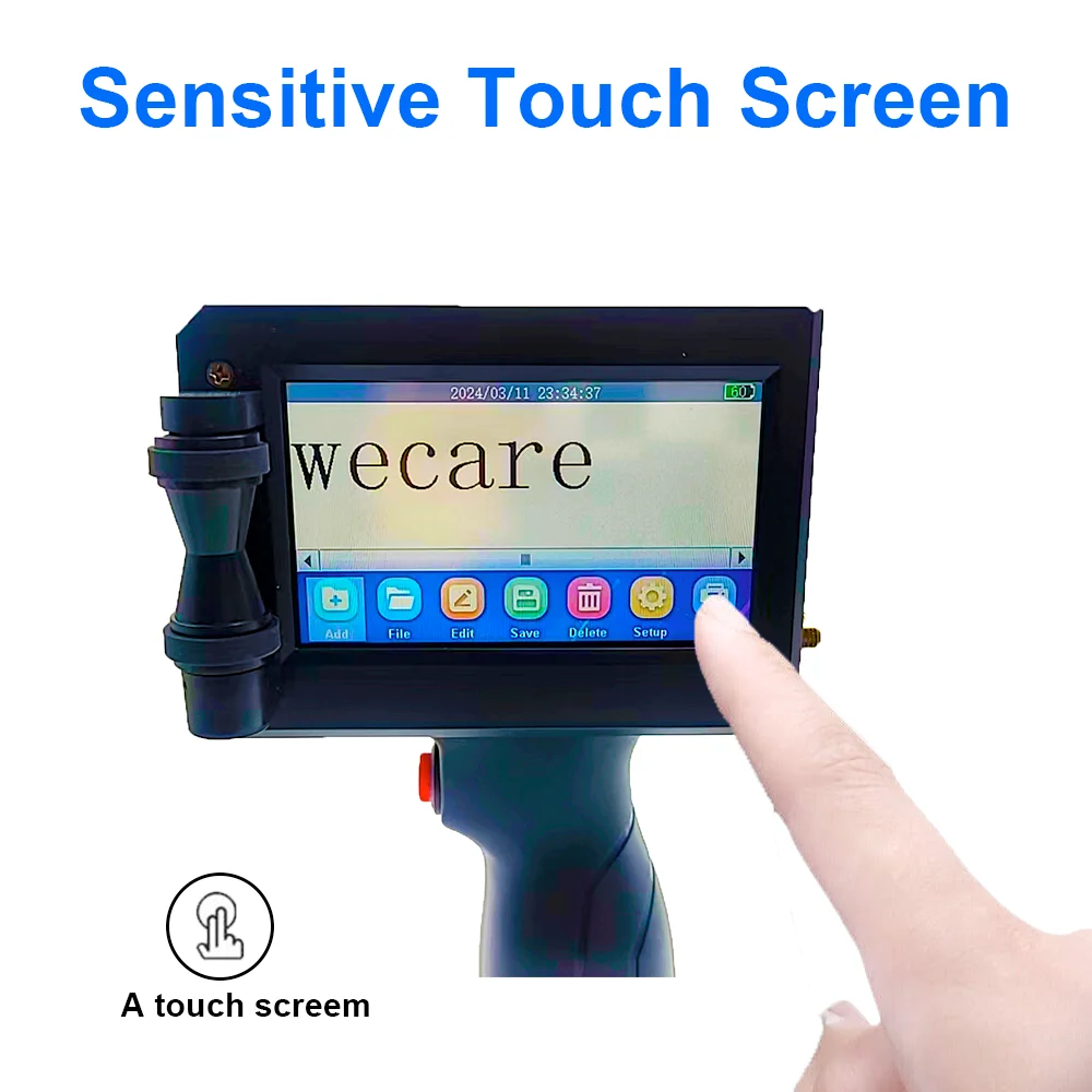 Wecare Inkjet Print Date Barcode Identification Code Handheld Printer ...