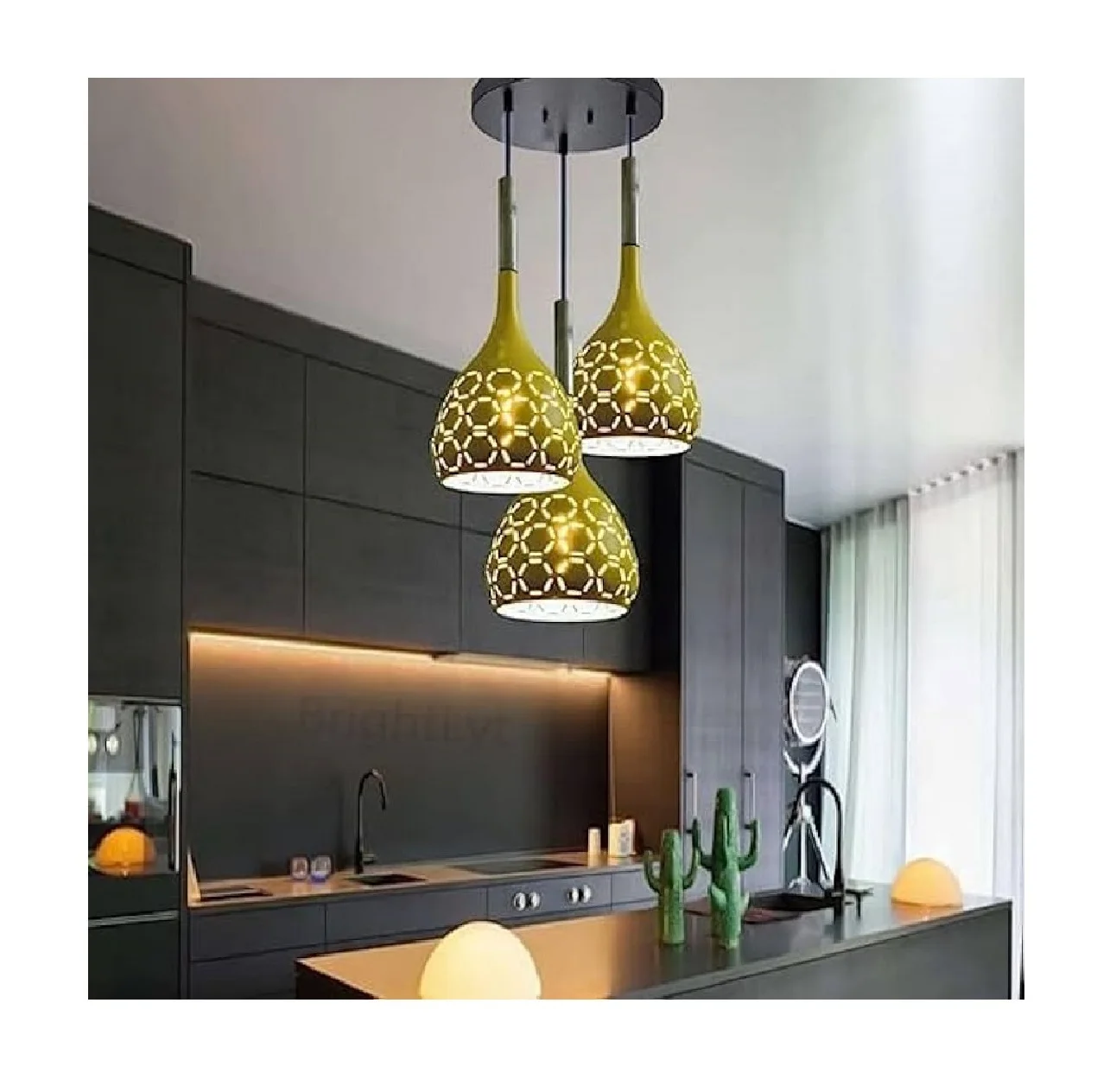 2024 Industrial Quality Black Shiny Finished Pendant Lamp Farmouse ...