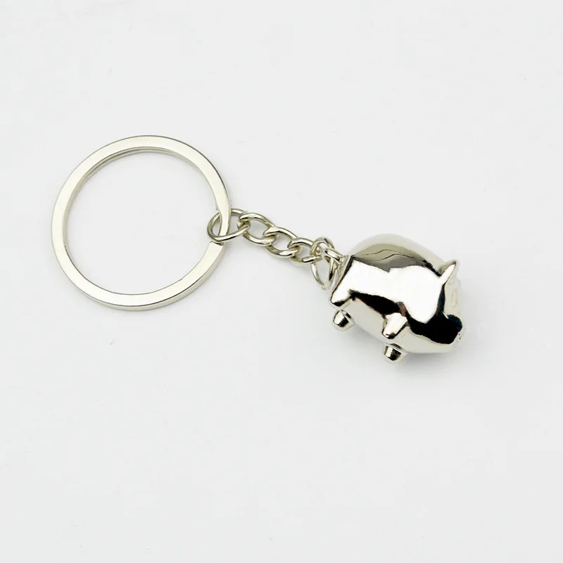 HOT Pig Keychain Kawaii Piggy Shape Animals Metal Key Chains Chinese ...
