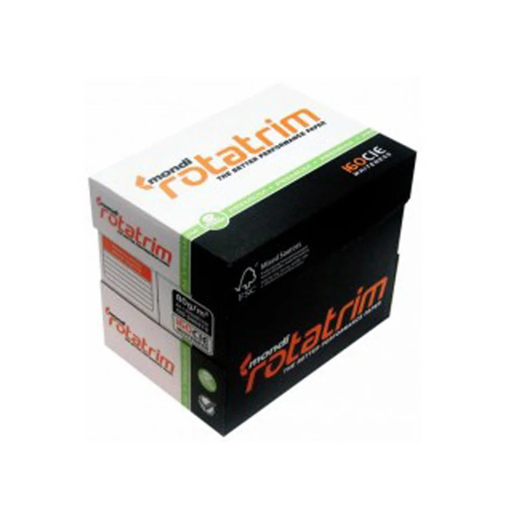 White Premium Mondi Rotatrim A4 Office Copy Paper Fsc Certified- Box Of ...