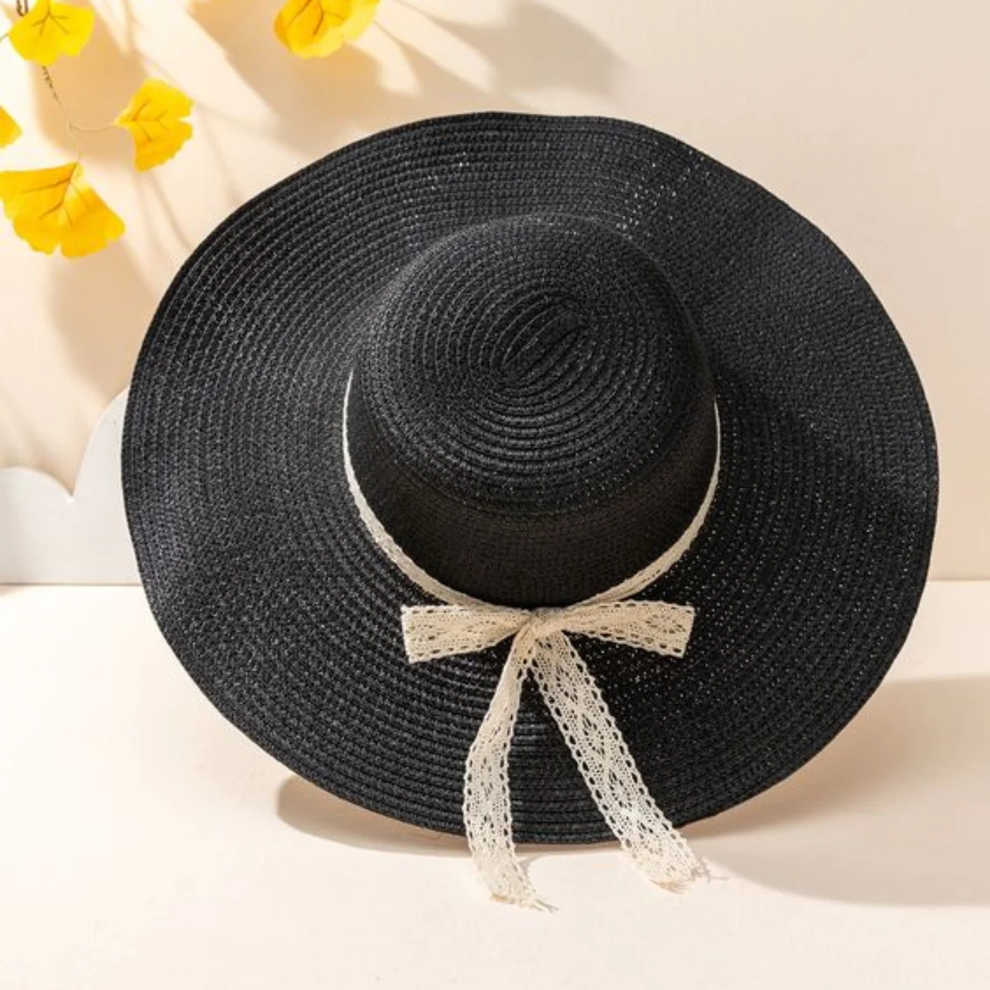 Fashion Women's Straw Hat With Ribbon Tie For A Classic Look Designer ...