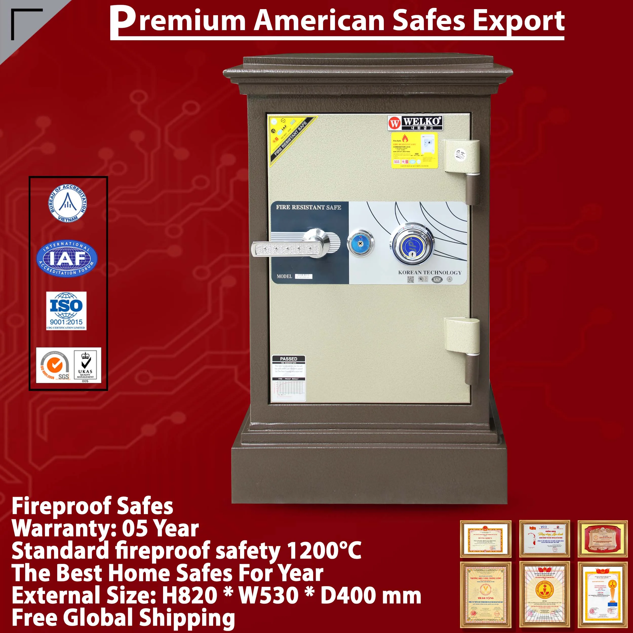 Premium Safe Box - High Quality Export WELKO Safe Box - Fingerprint ...