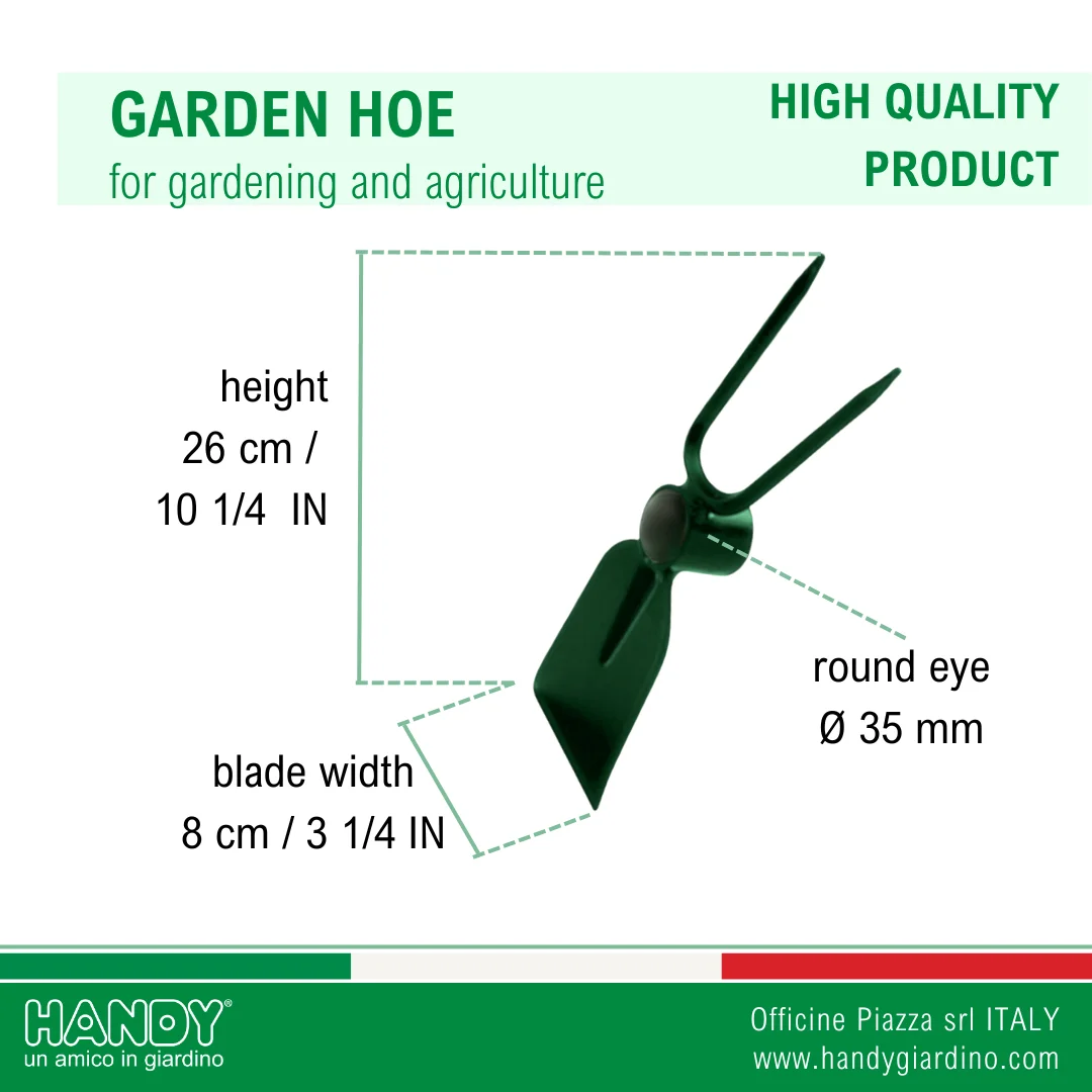 Italian Steel Hoe - Versatile Garden Tool for Agriculture