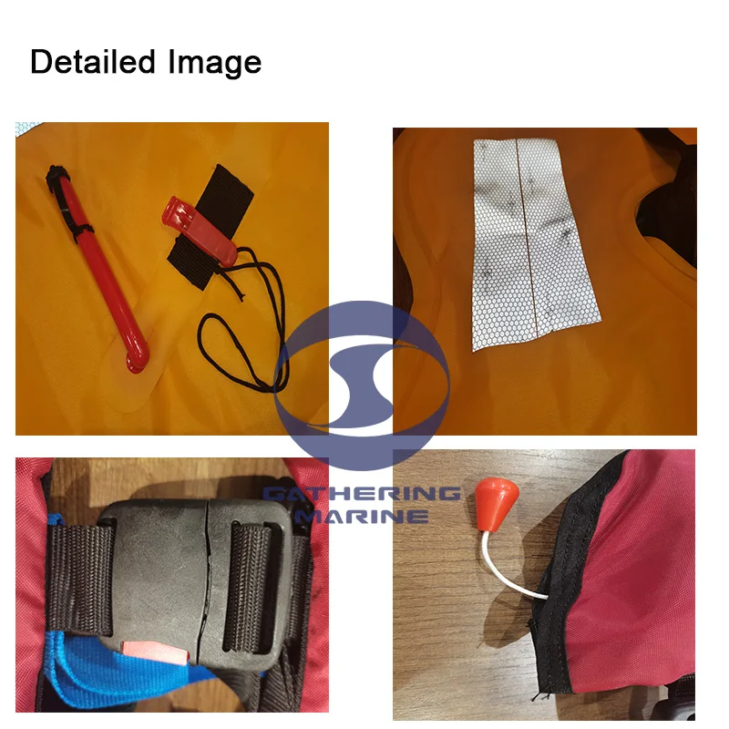 60g CO2 Gas Cylinder Inflatable Life Vest with CCS/EC Certification