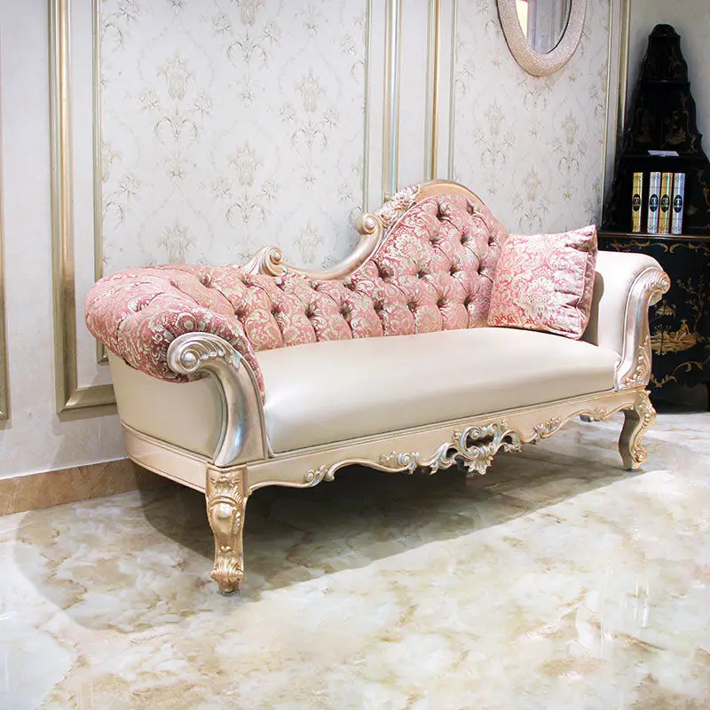 Classic Roses Design Chaise Lounge For Living Room Furniture - Buy ...