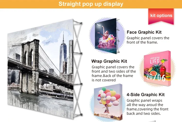 Folding Backdrop Exhibition Booth Promotional Display Event