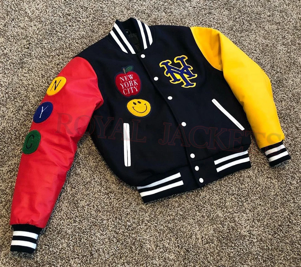 Customizable Varsity Baseball Letterman Jackets - Royal Jackets