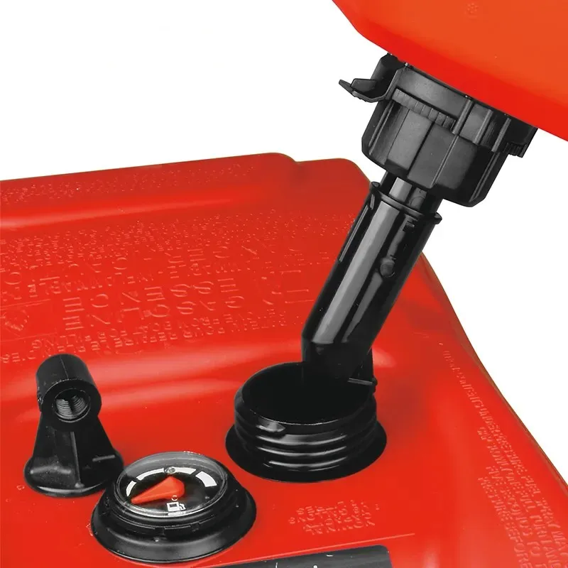 Durable Plastic Jerry Can - 1.32 Gal. Gasoline Fuel Tank