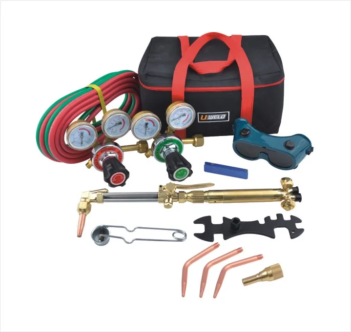 UWELD Heavy Duty Welding And Cutting Outfit 1C016-0039 Gas Regulator ...