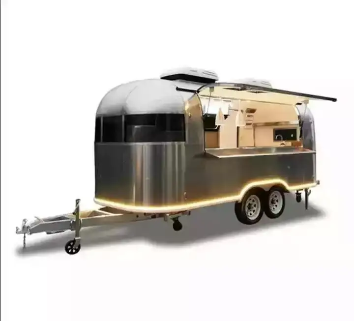 standard food truck mobile fast food cart trailer American customized ...