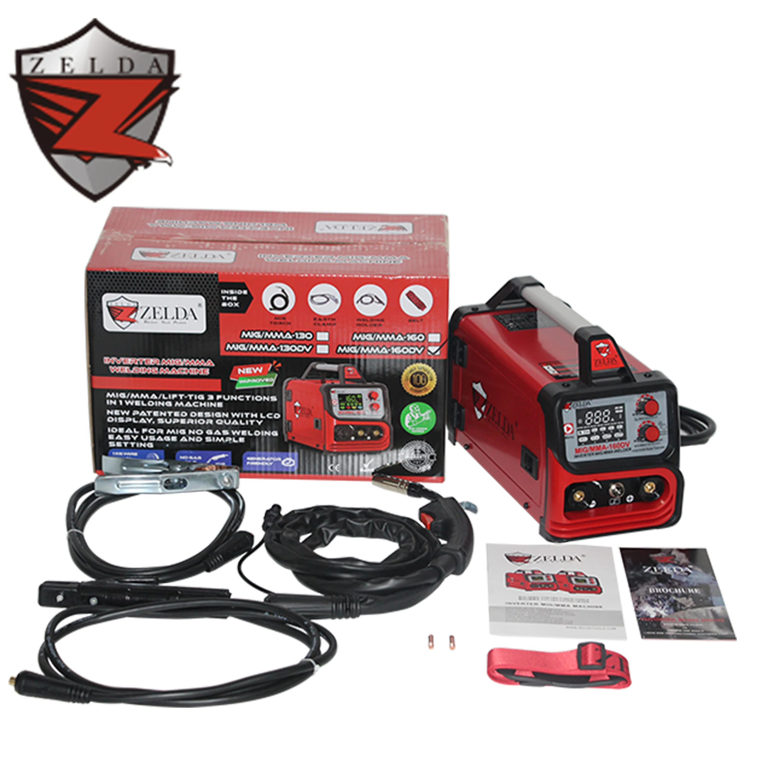 ZELDA MIG Welding Machine - 3 in 1 Digital Flux Cored Wire