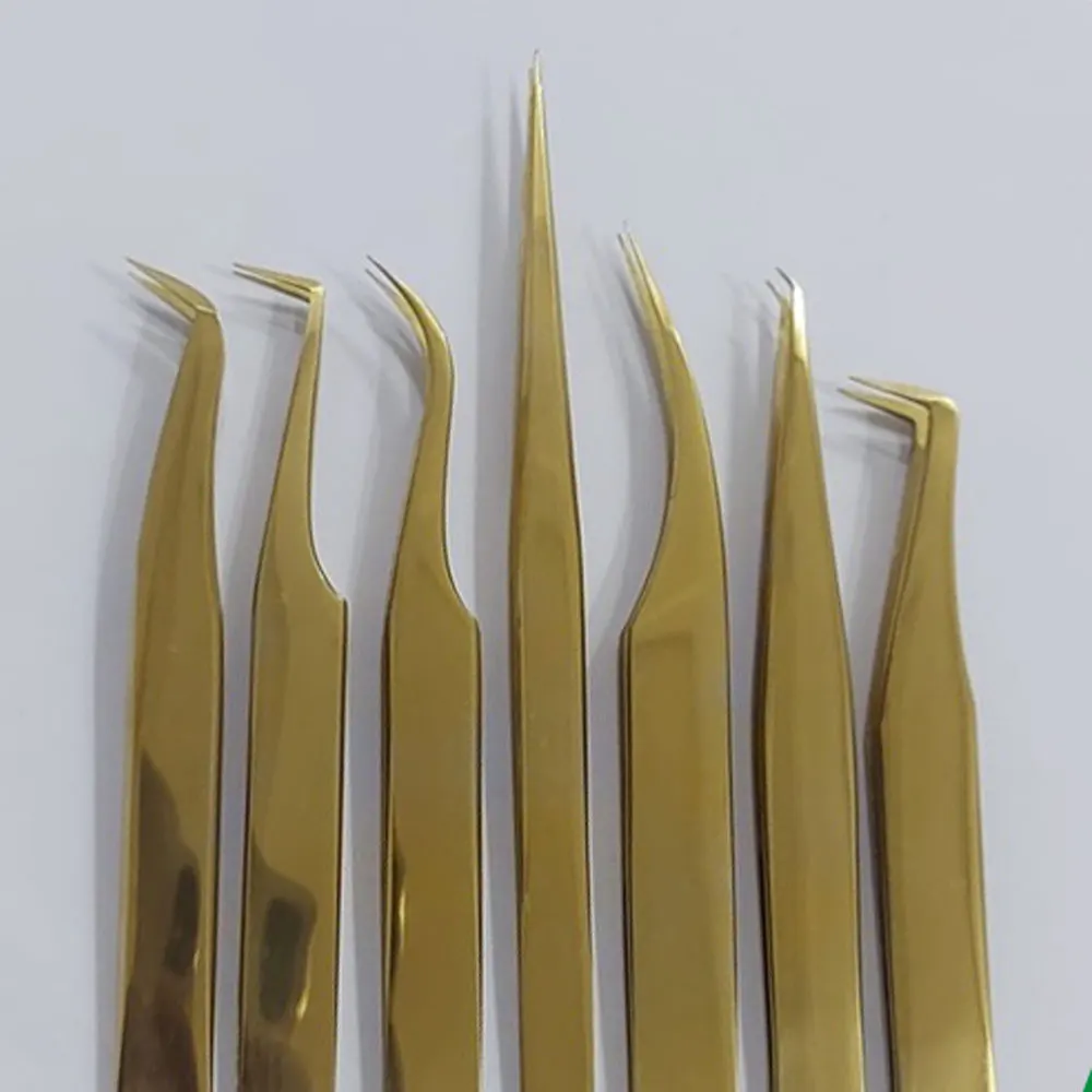 90 Degree Volume Lash Extension Tweezers with L-Shape Fiber Tip Private ...
