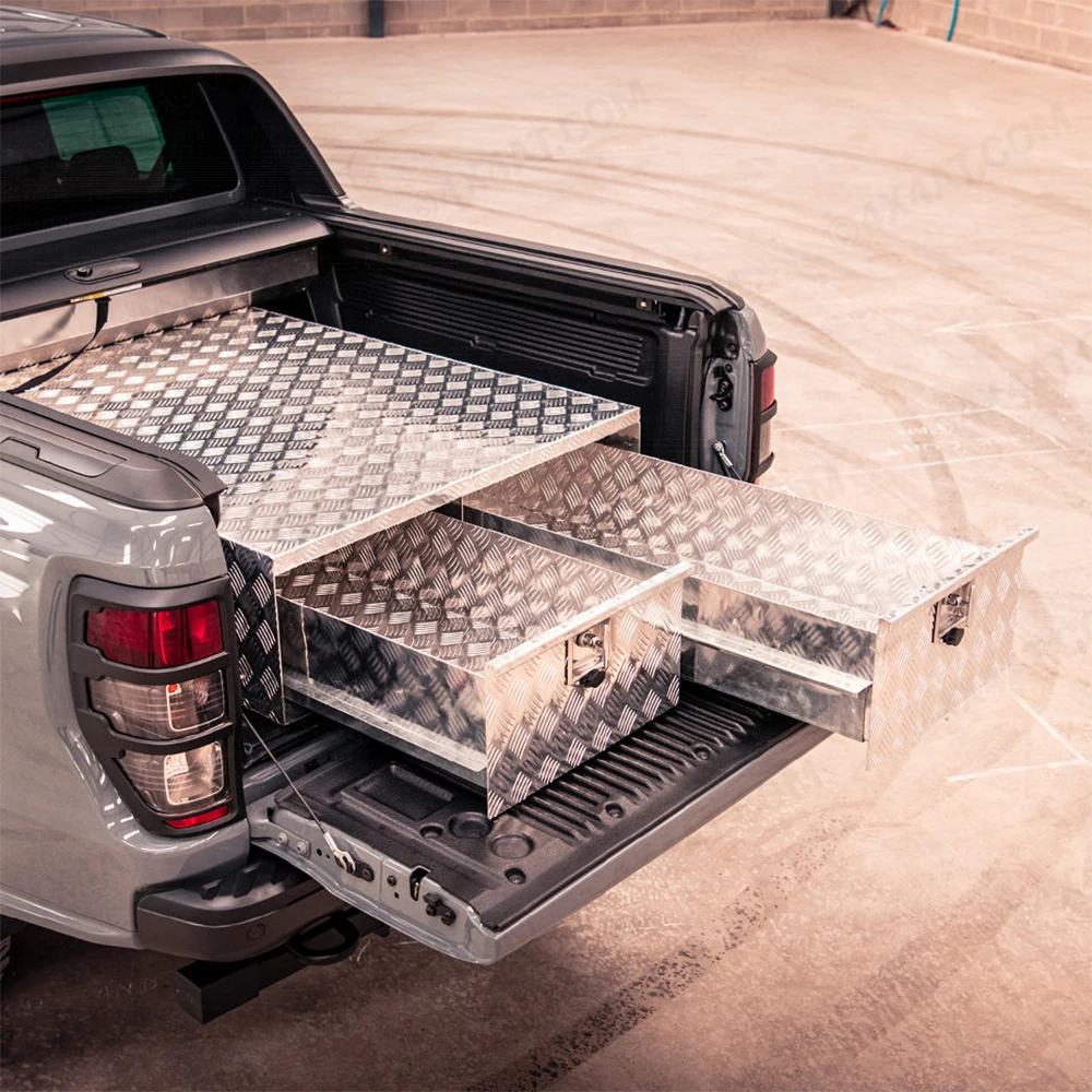 Custom Made Heavy Duty Aluminum Alloy 4*4 Drawer for Pickup Truck