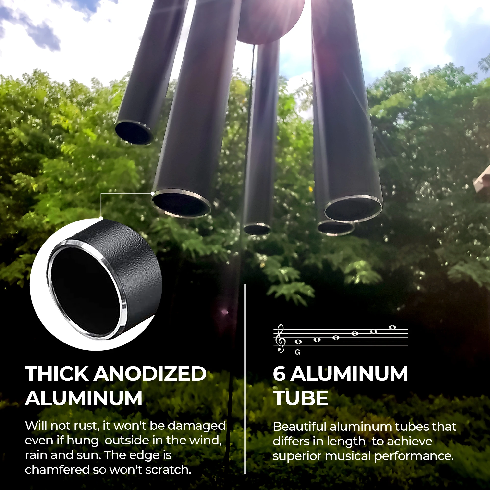 Amazon Hot Sales Metal Wind Chimes For Outdoor/indoor Garden Decor ...