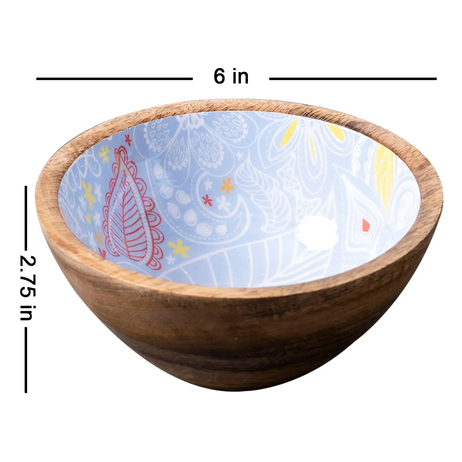 Handmade Enamel Coated Wood Bowls - Stylish & Sustainable