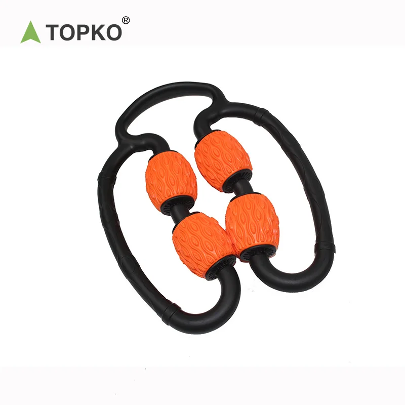 Topko Leg Muscle Massage Relaxer Muscle Roller Massage 4 Roller Rings U ...