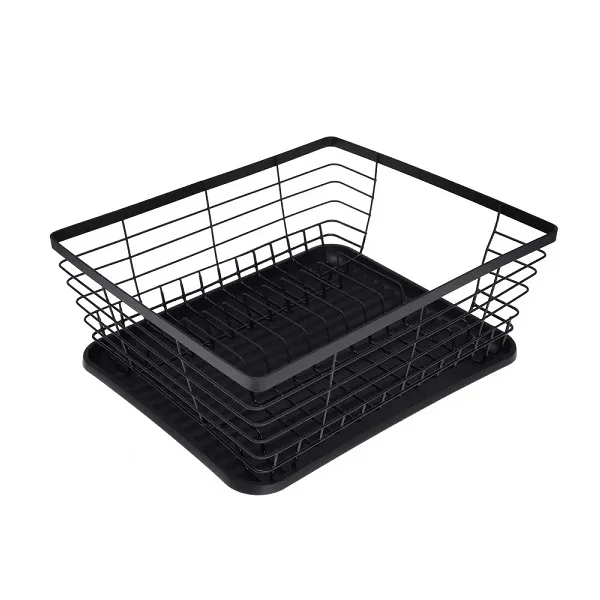 Black Luxury Design Metal Storage Drainer Rack Metal Wire Kitchen Sink ...