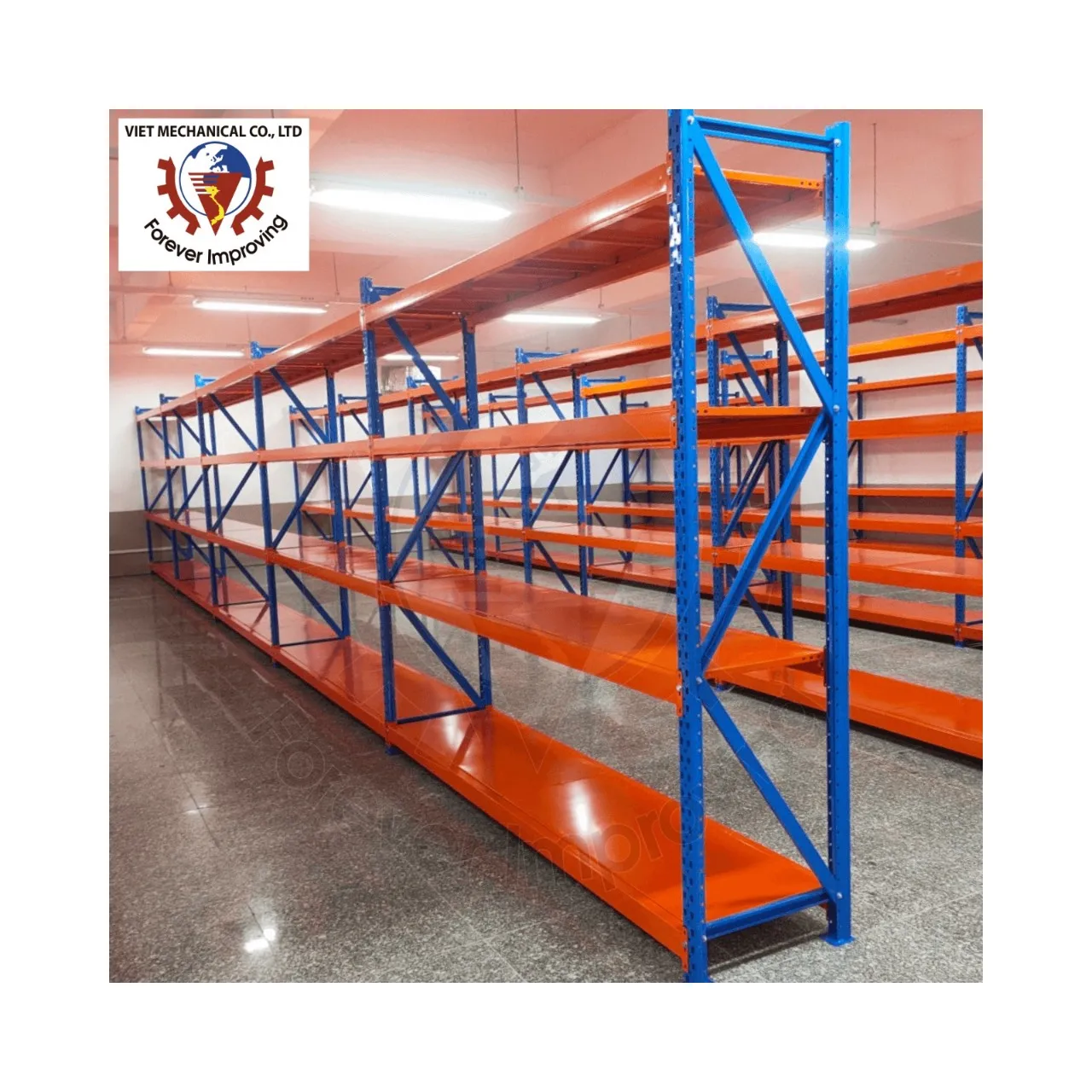 Vietnam Factory Direct Long Span Rack System 5 Layer Storage Shelves ...
