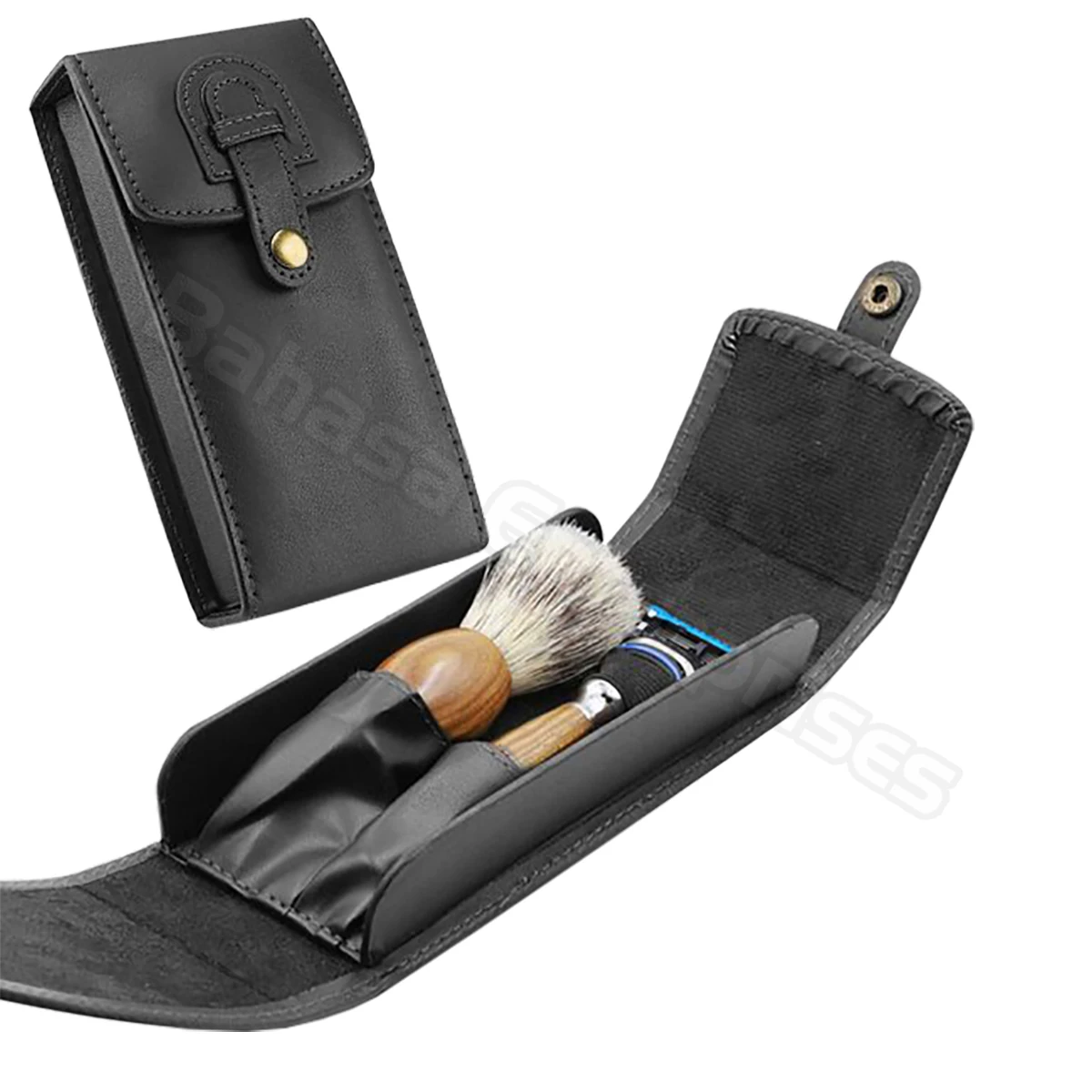 Private Label Leather Razor Travel Case Wholesale Safety Razor ...