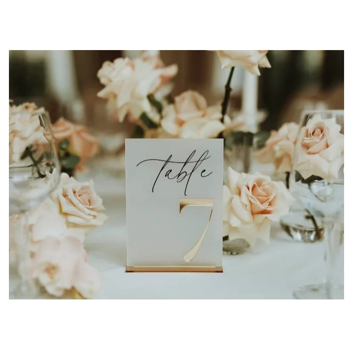 Stainless Steel Name Card Pop Menu Table Number Sign Place Card Holder ...