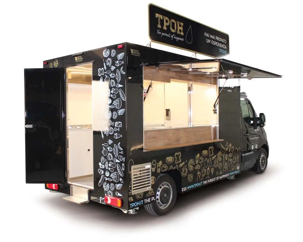 Buy new mobile food truck van fully equipped foodtruck fast food cart ...