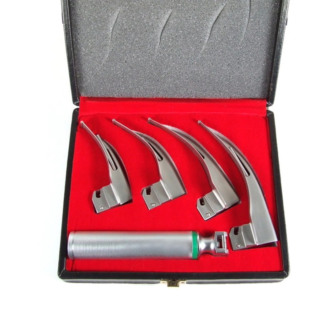 Disposable Anesthesia Fiber Optic Laryngoscope Miller Laryngoscope ...