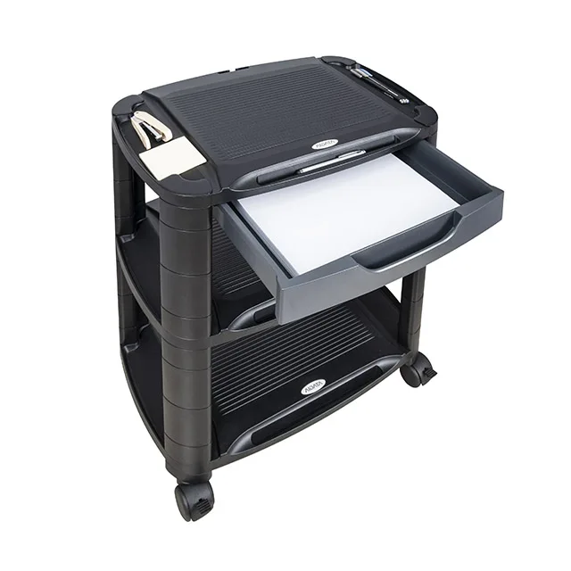 Rolling Utility Cart Organizer Printer Stand with Drawer AIDATA
