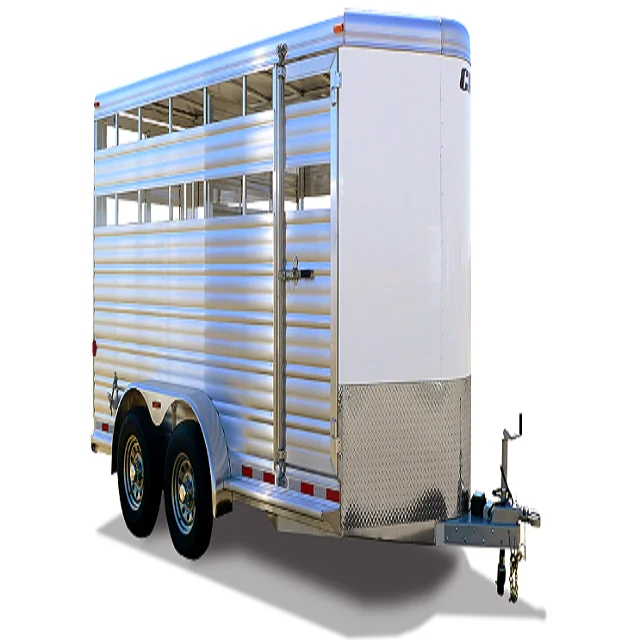 Axle 60t Fence Livestock Trailer Animal Transport Cattle Truck Trailers ...