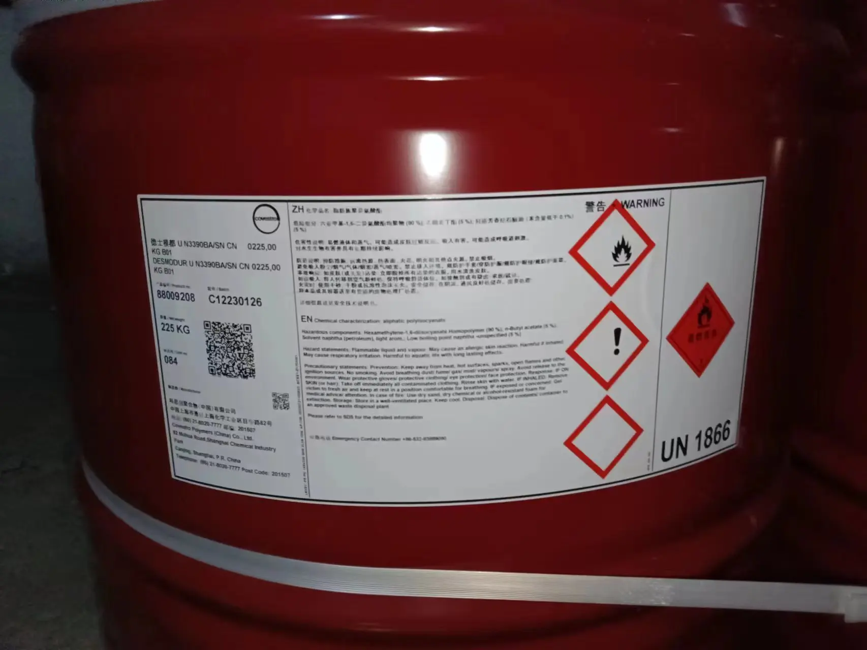 Aliphatic Polyisocyanate Hdi Trimer Desmodur N 3390a Ba/sn Hardener ...