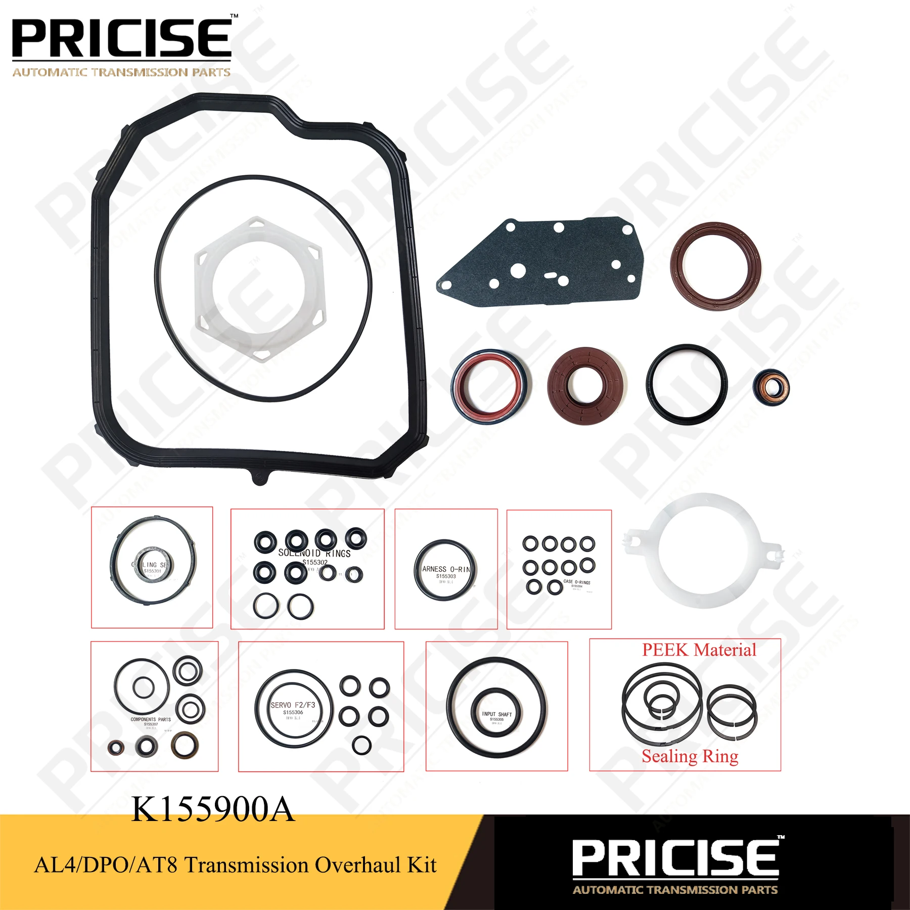 Dp0 Al4 Transmission Gasket Overhaul Kit K155900a - Buy K155900a,Al4 ...