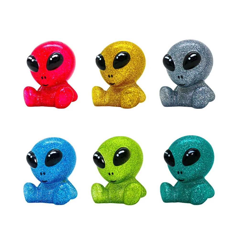Wholesale New Toy Glitter 6cm Vinyl Alien Bath Toys For Kids Babies ...