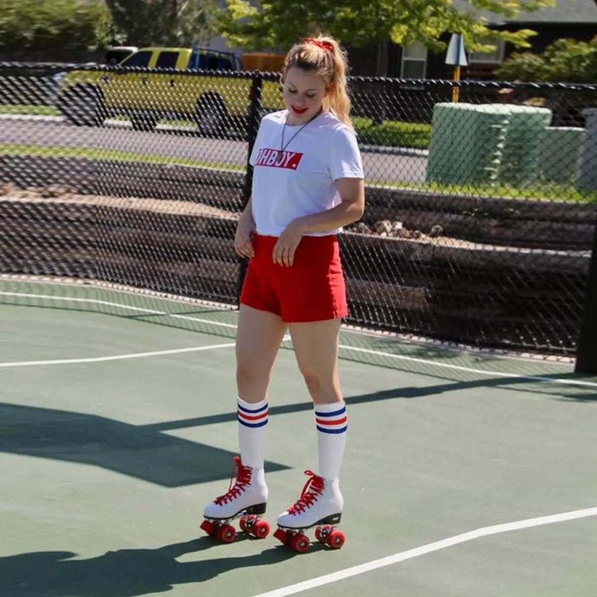 Anum Fabrics High Quality Classic Triple Stripes Knee High Tube Socks ...