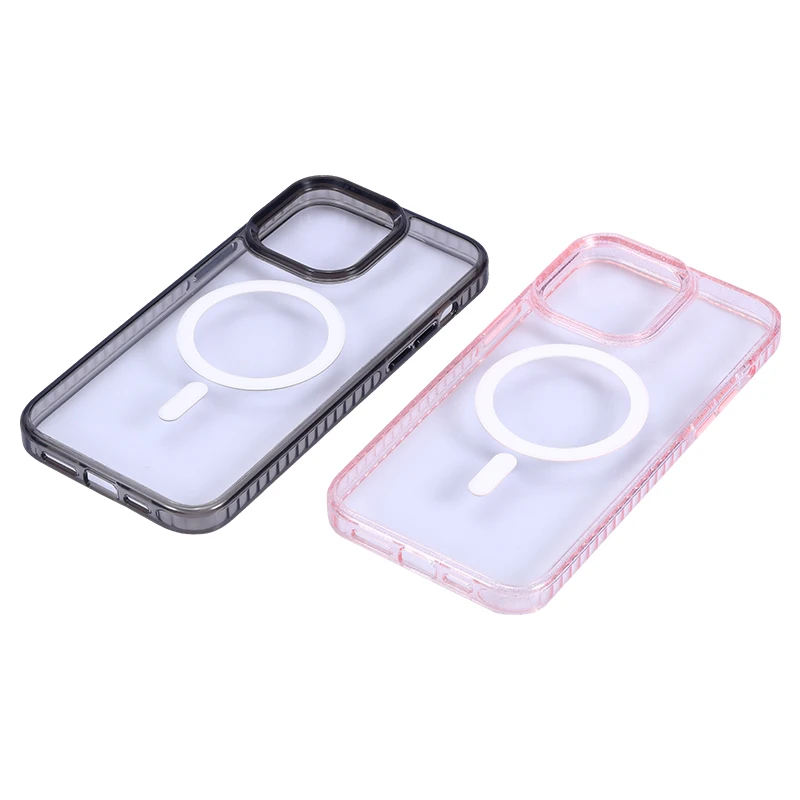 Premium Clear Back Phone Case With Colored Bumper And Magsafe ...
