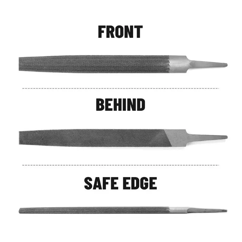 8 Inch Half Round Medium Cut File,Double Cut Teeth,Made Of High Carbon ...