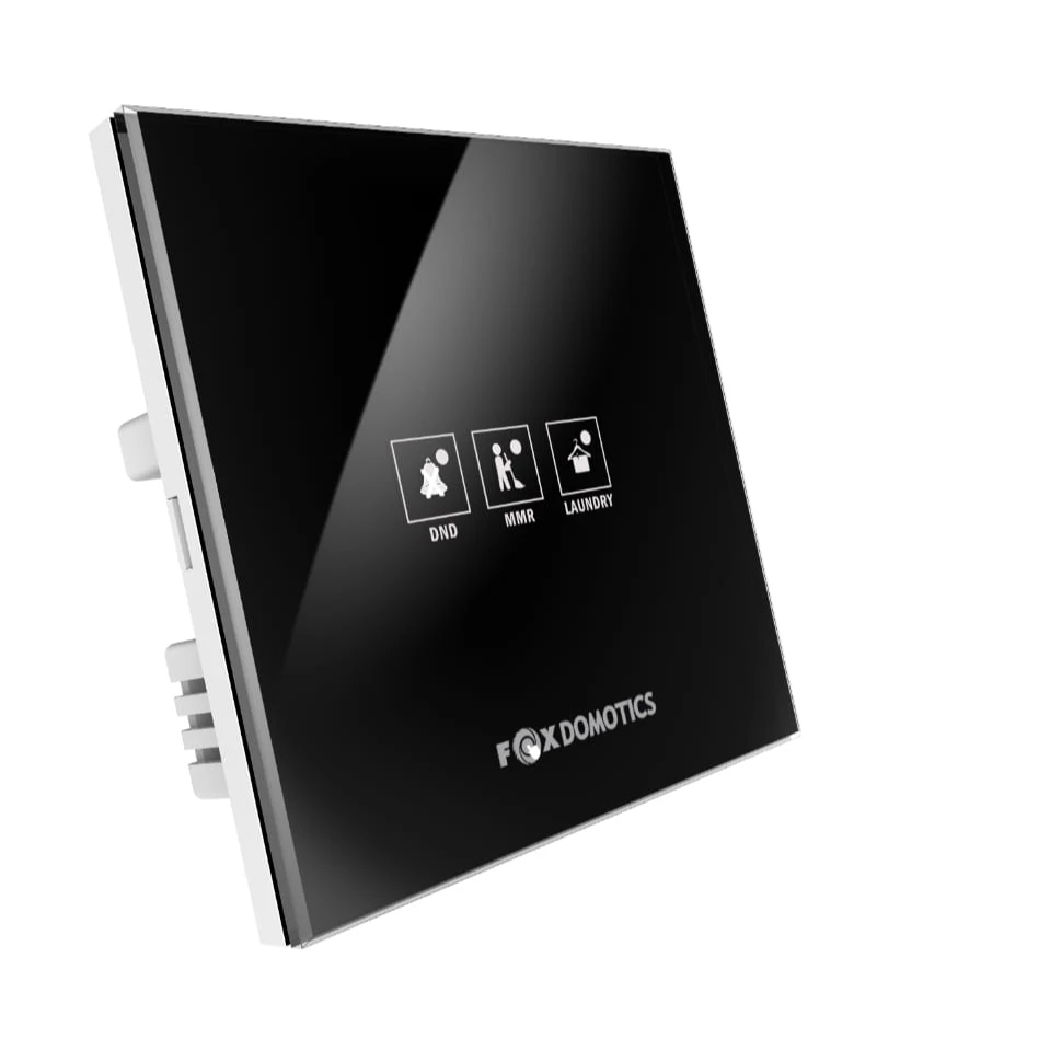 Dnd Hotel Activation Panel Fox Domotics Crystal Glass Finish Product ...