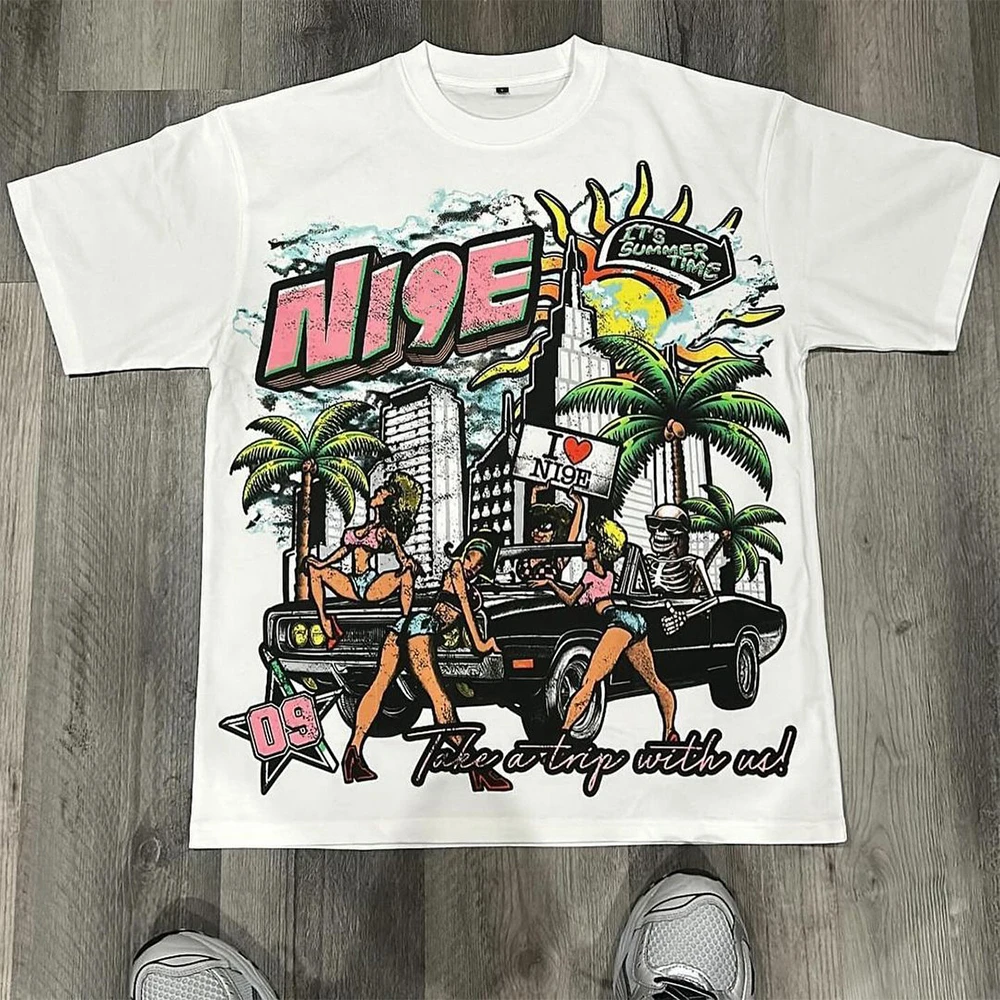 Boxy Fit Shirts Customized Oversize Crewneck T Shirts 100% Cotton ...