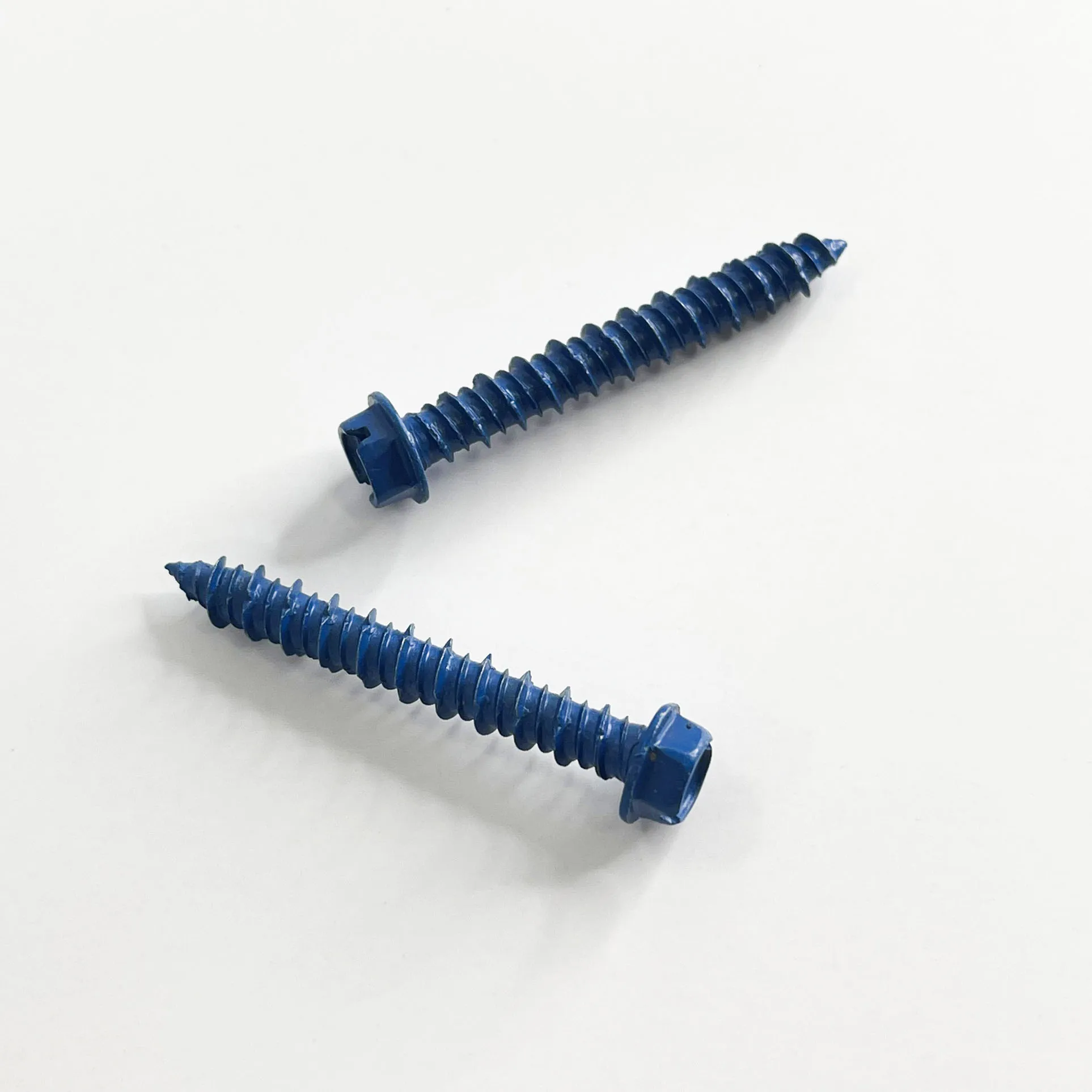 Custom Flat Head Blue Concrete Anchor Screws Blue Concrete Screw - Buy Hardware Tools Concrete ...