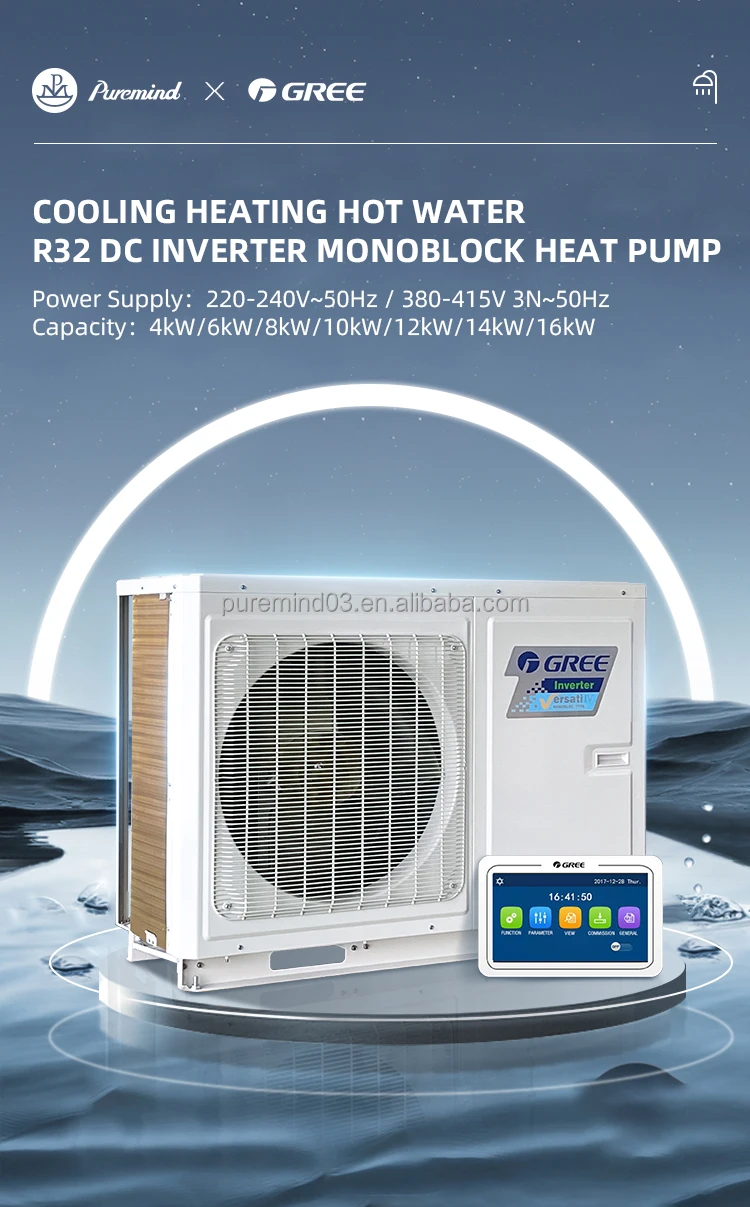 Gree Versati Iii R32 New Energy Heat Pump Monoblock Air Source Evi Dc ...