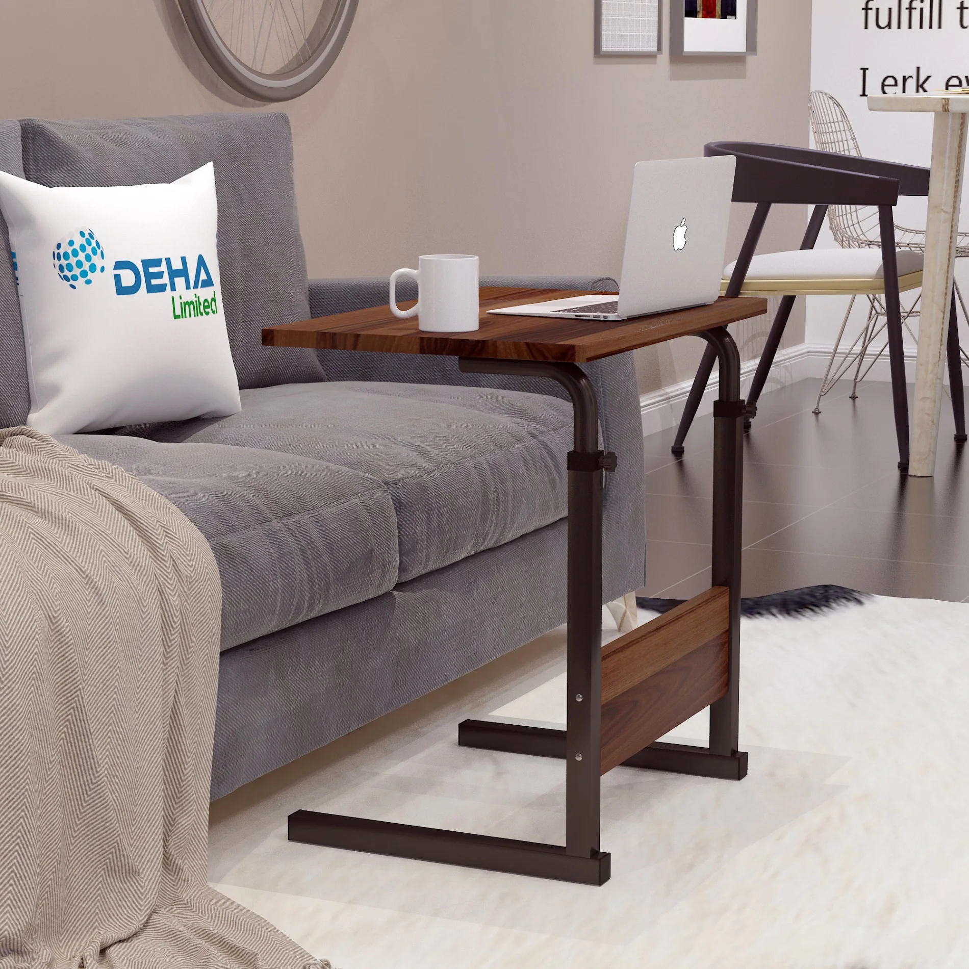 Hot Sale Laptop Stand With Shelves,Height Adjustable,Brake,Wheels ...